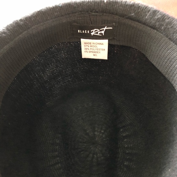 Black Rivet | Accessories | Black Rivet Hat In Black Ml | Poshmark